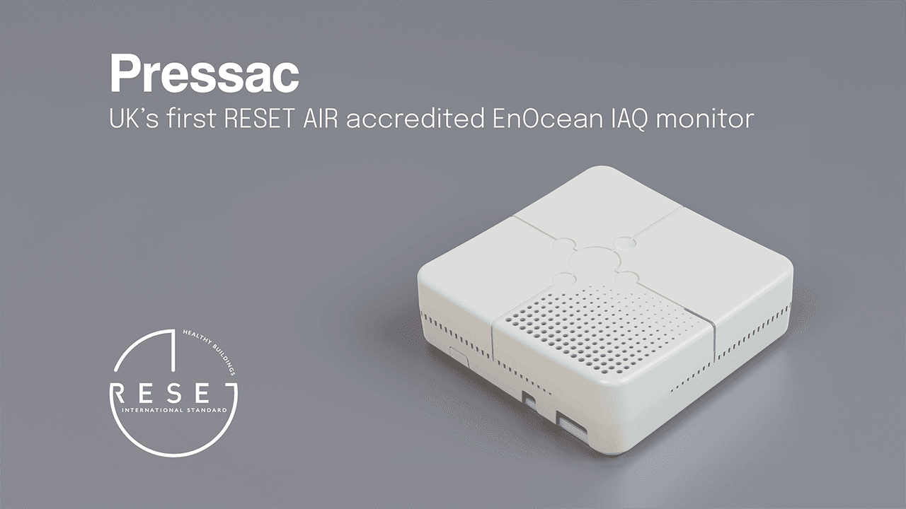 Pressac IAQ monitors are now RESET AIR accredited